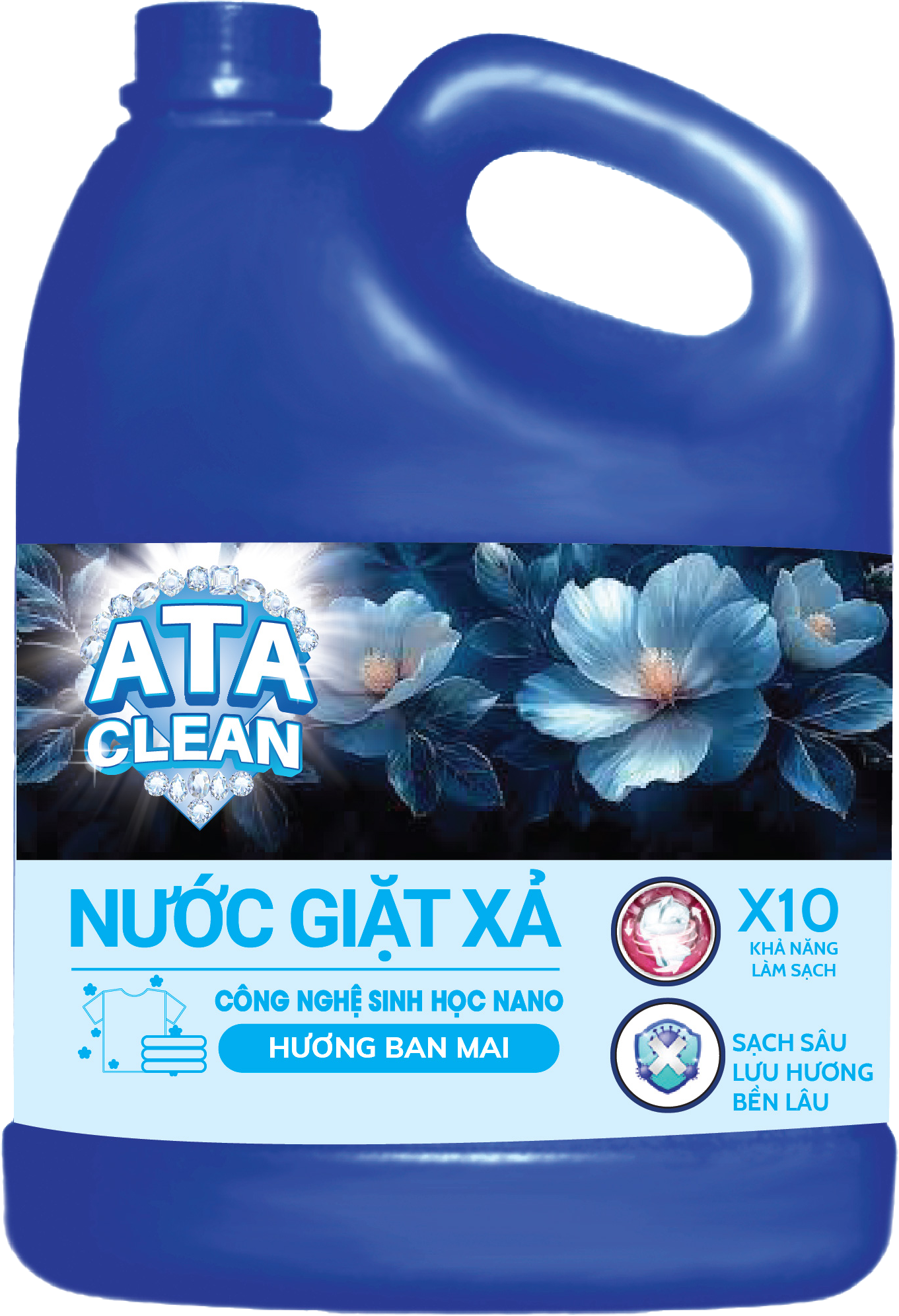 Can nước giặt xả ATA CLEAN 3,8 Kg hương ban mai – ATA Clean